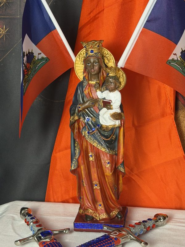 Erzulie Dantor with gems and mini dagger attached (12 Inch) - Papa Mystique